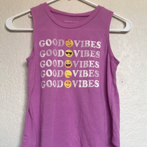 Shirts & Tops | Purple Muscle Shirt With Emojis | Poshmark
